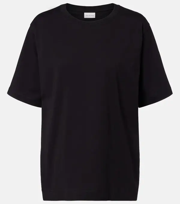Dries Van Noten Cotton Jersey T-shirt - Black