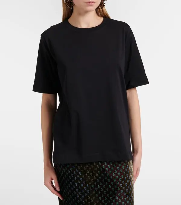 Dries Van Noten Cotton Jersey T-shirt - Black