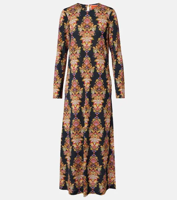 La DoubleJ Printed Jersey Maxi Dress