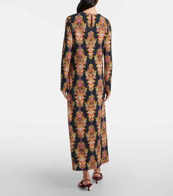 La DoubleJ Printed Jersey Maxi Dress