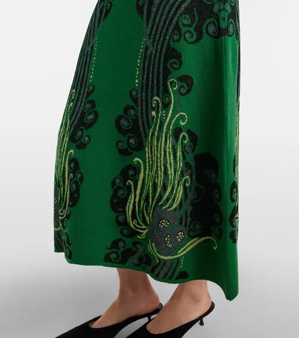 La DoubleJ Bee Jacquard Midi Dress
