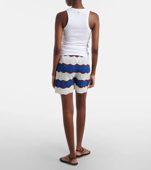 La DoubleJ Hang Ten Cotton-blend Shorts