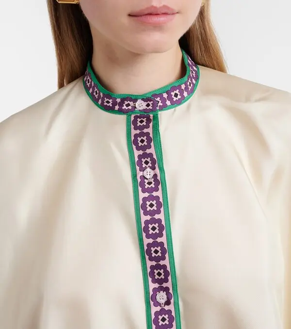 La DoubleJ Printed Silk Twill Shirt - Multicoloured