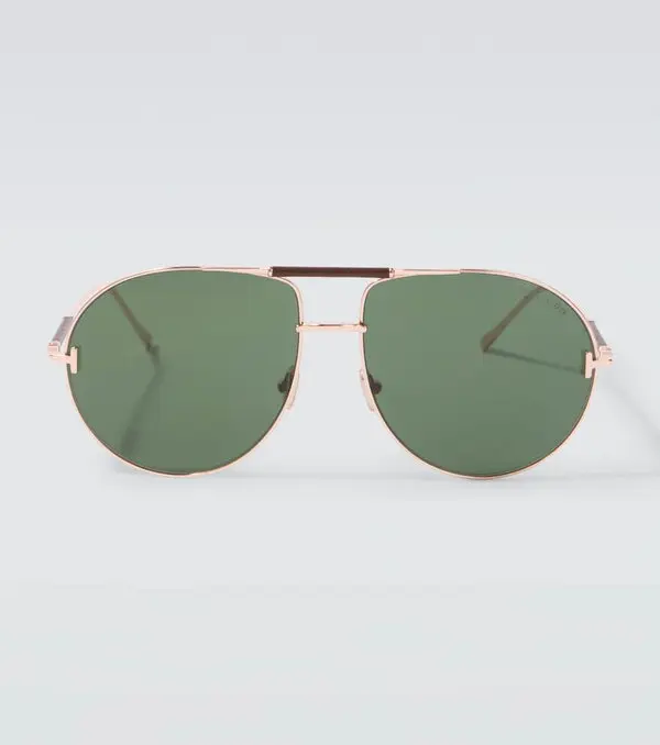 TOM FORD Aviator Sunglasses - Gold