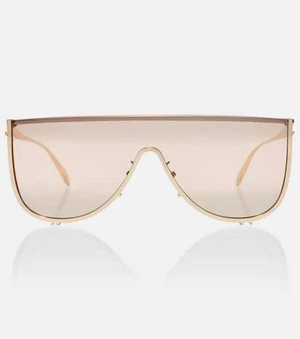 Alaïa Shield Sunglasses - Gold