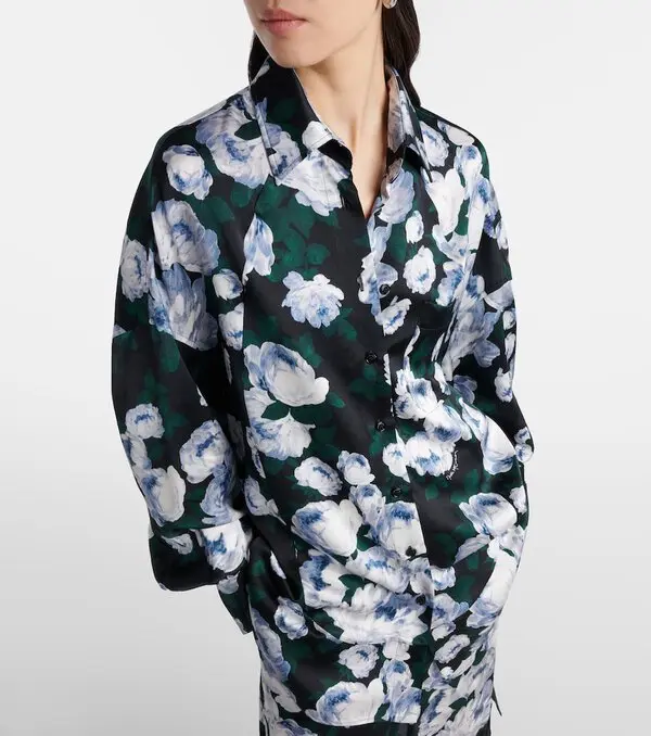 Stella McCartney Floral Satin Blouse