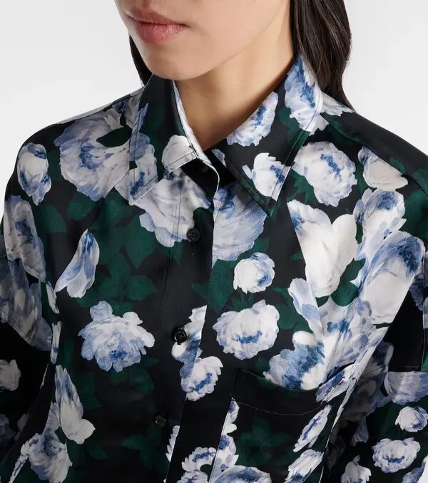 Stella McCartney Floral Satin Blouse