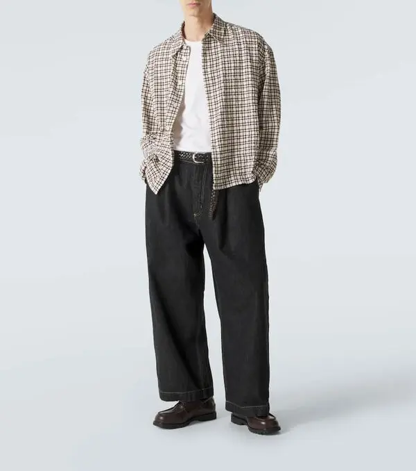 Studio Nicholson Nostra Checked Cotton Shirt