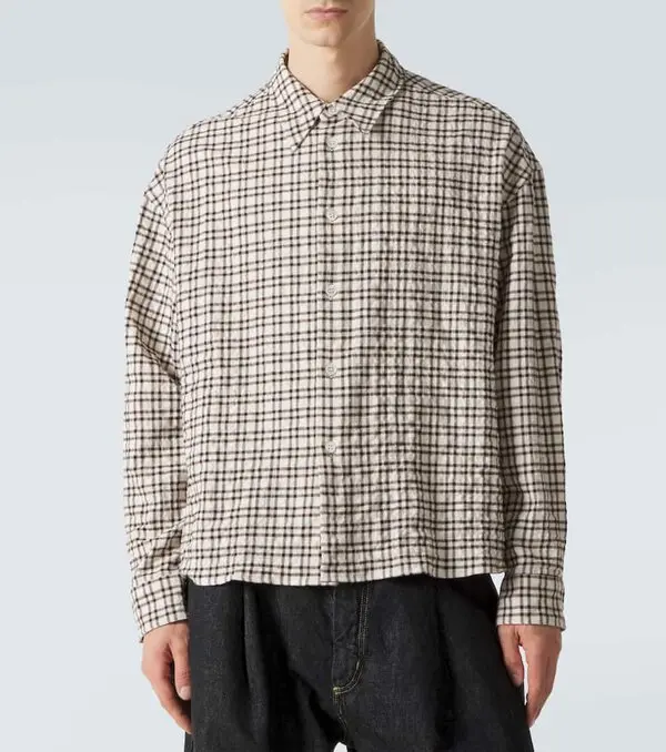 Studio Nicholson Nostra Checked Cotton Shirt