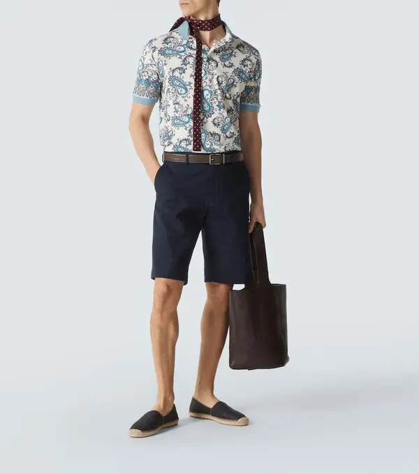 Etro Cotton-blend Bermuda Shorts