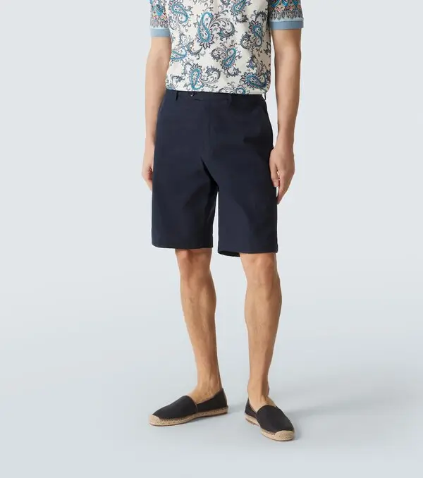 Etro Cotton-blend Bermuda Shorts