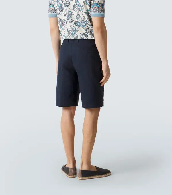 Etro Cotton-blend Bermuda Shorts