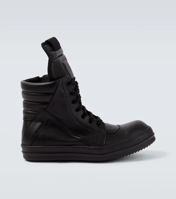 Rick Owens Geobasket High-top Sneakers - Black