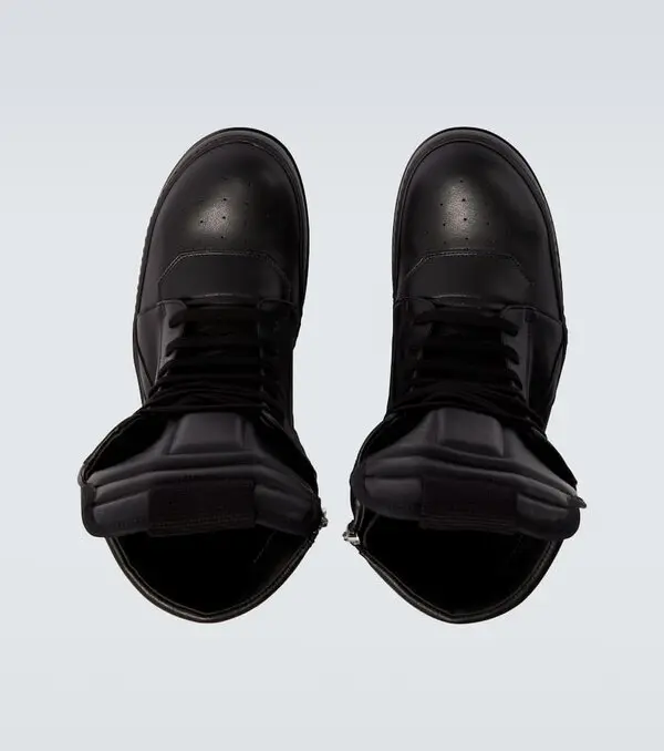 Rick Owens Geobasket High-top Sneakers - Black