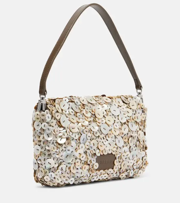 Staud Timmy Button-embellished Shoulder Bag