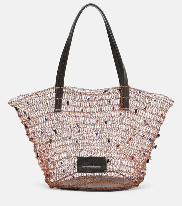 Staud Jewel Embellished Top-handle Bag - Multicoloured