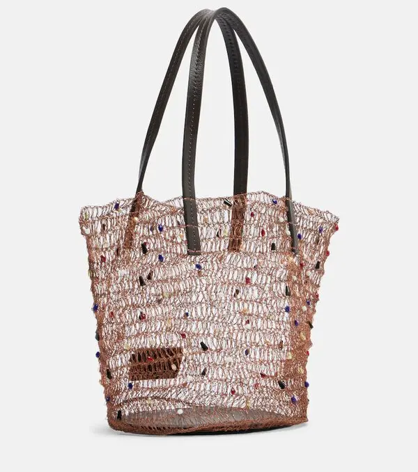 Staud Jewel Embellished Top-handle Bag - Multicoloured