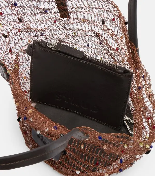 Staud Jewel Embellished Top-handle Bag - Multicoloured