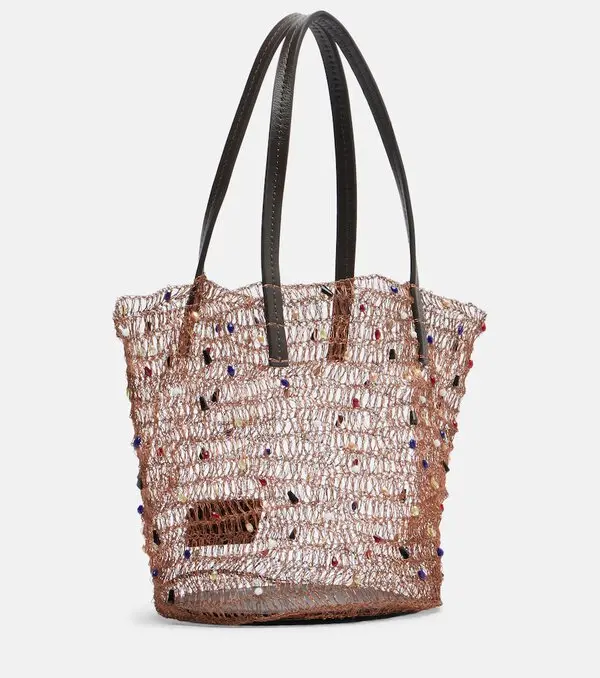 Staud Jewel Embellished Top-handle Bag - Multicoloured