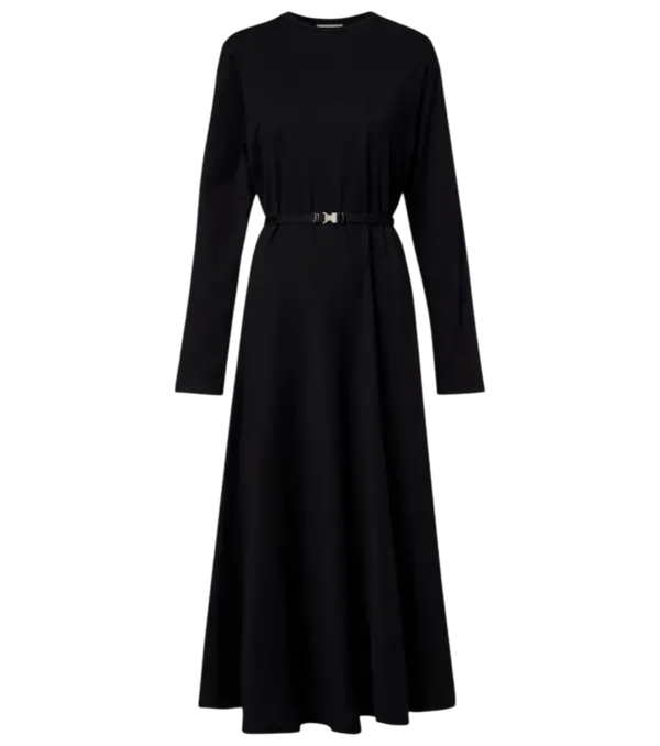 Tory Burch Cotton Midi Dress - Black