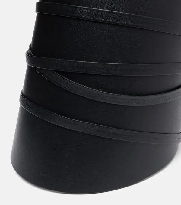 DEHANCHE Déhanche Undone Leather Waist Belt