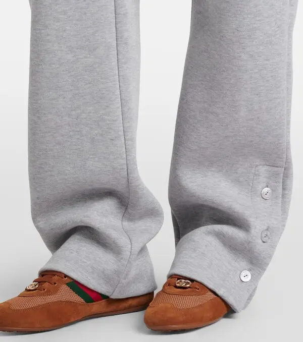 Gucci Web Stripe Cotton-blend Jersey Sweatpants