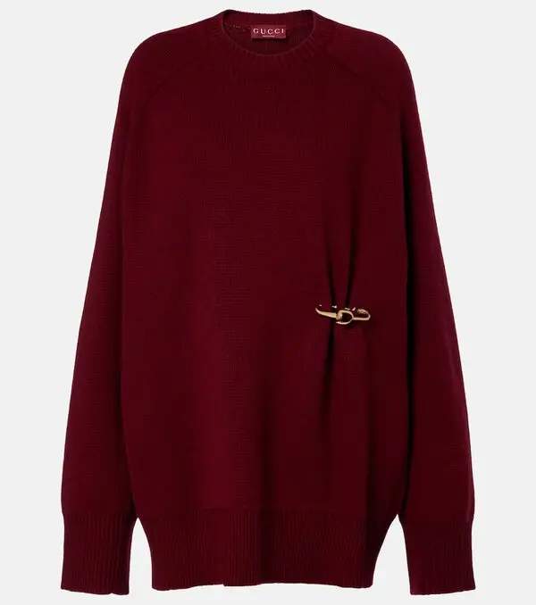 Gucci Horsebit Wool And Cashmere Sweater