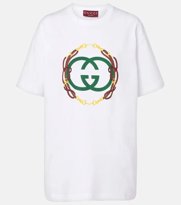 Gucci Interlocking G Cotton Jersey T-shirt - White