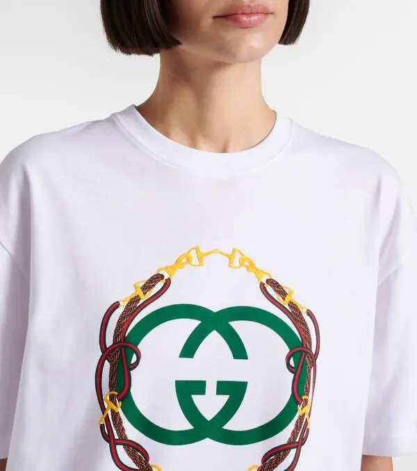 Gucci Interlocking G Cotton Jersey T-shirt - White