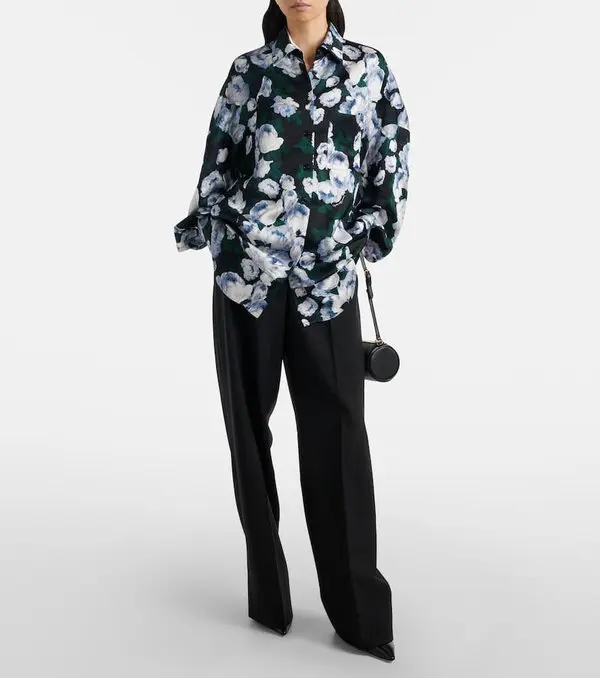 Stella McCartney Floral Satin Blouse - Multicoloured