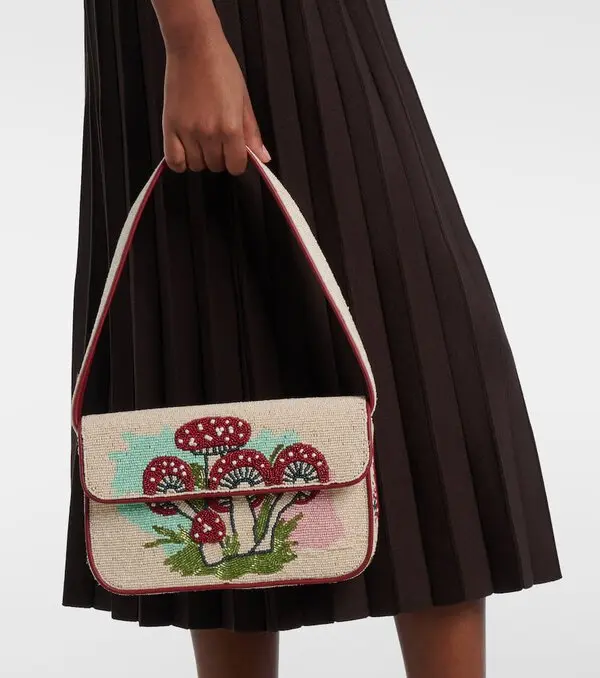 Staud Tommy Beaded Shoulder Bag - Multicoloured
