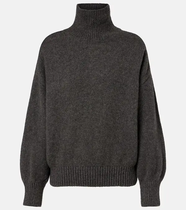 Khaite Willem Cashmere Turtleneck Sweater - Grey