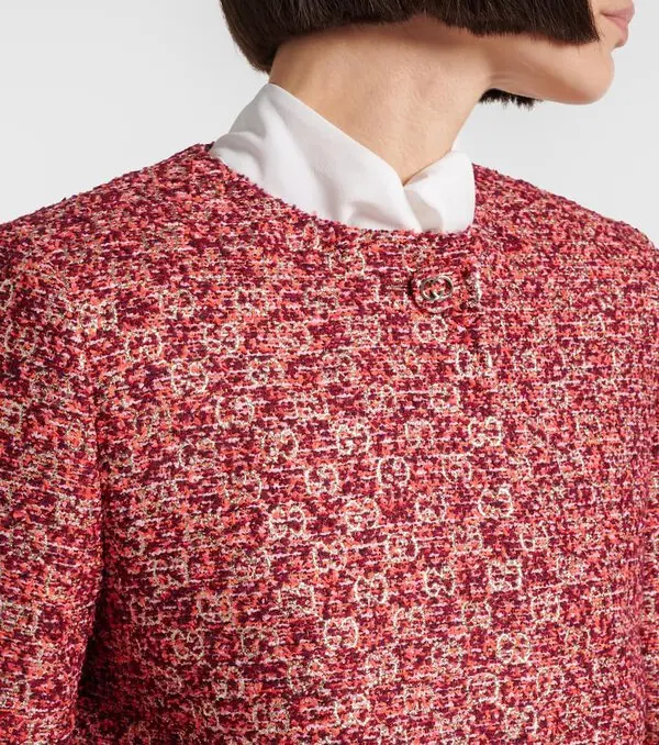 Gucci Gg Lamé Tweed Jacket