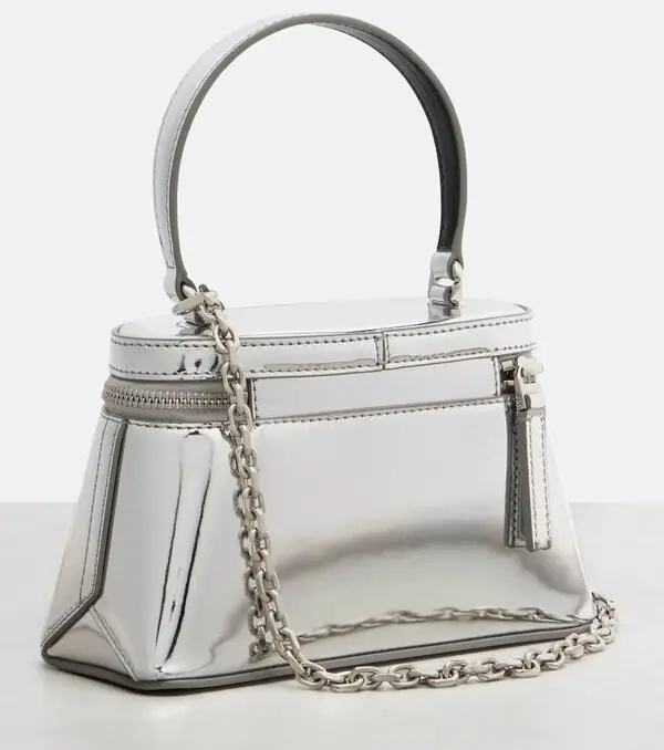 Givenchy Antigona Mini Metallic Vanity Bag - Silver