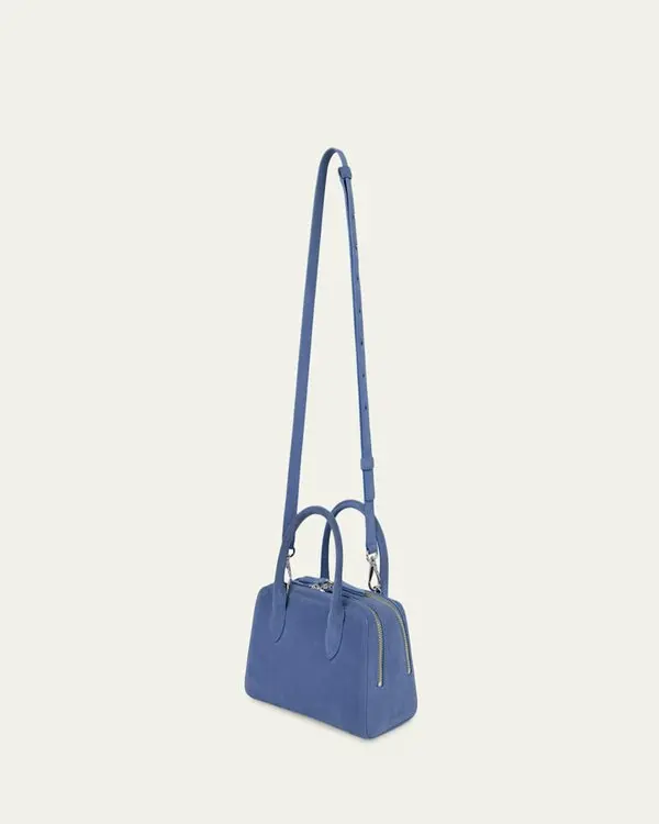 WE-AR4 The Ivy 22 Suede Crossbody Bag - Denim Blue