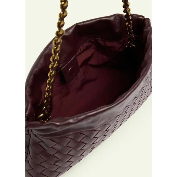 Bottega Veneta Leather Drawstring Shoulder Bag - Basalt