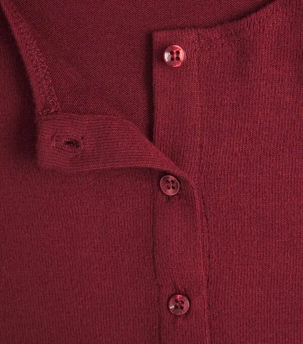 LESET Jersey Lauren Ii Cropped Cardigan - Red