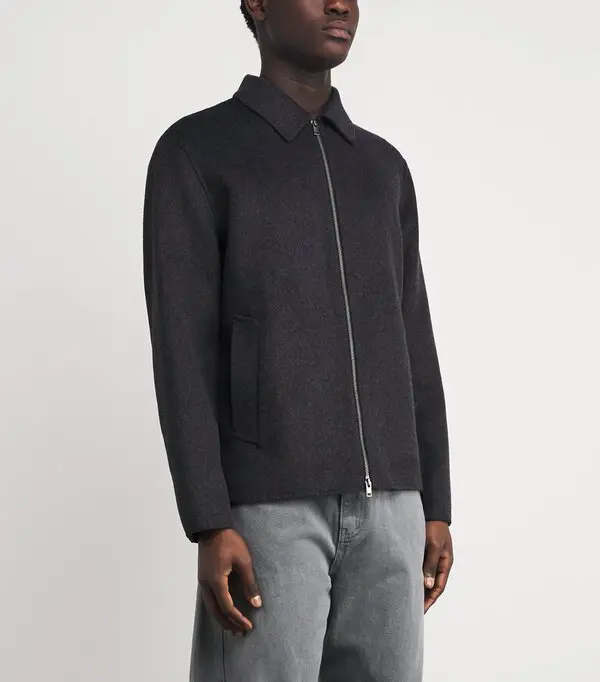Vince Wool-blend Collared Jacket
