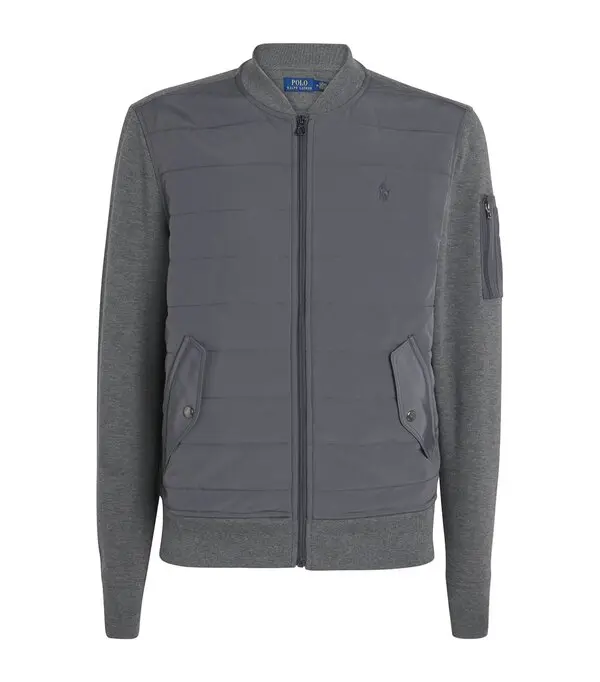 Polo Ralph Lauren Polo Pony Hybrid Bomber Jacket - Grey