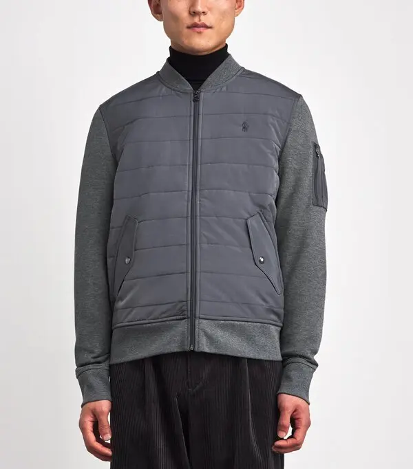 Polo Ralph Lauren Polo Pony Hybrid Bomber Jacket - Grey