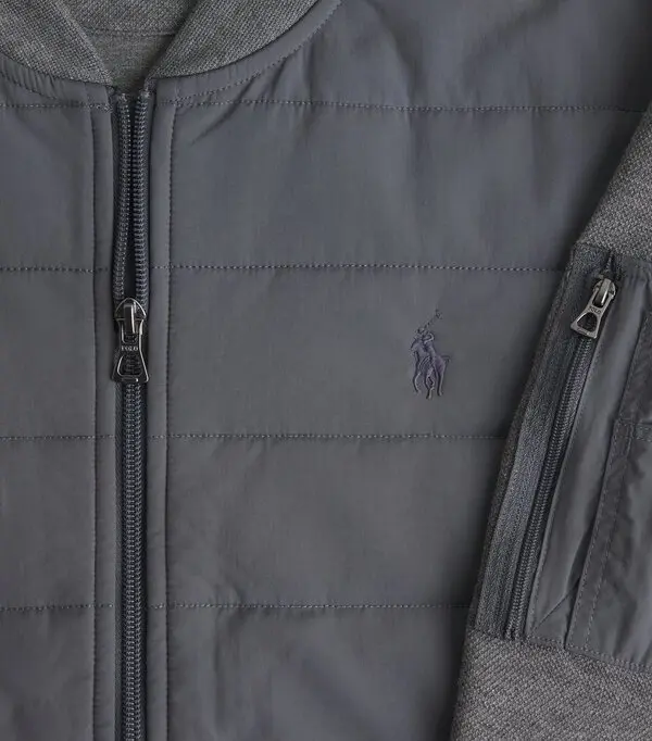 Polo Ralph Lauren Polo Pony Hybrid Bomber Jacket - Grey