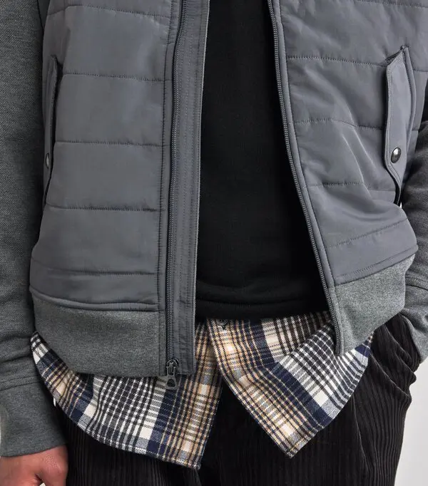 Polo Ralph Lauren Polo Pony Hybrid Bomber Jacket - Grey