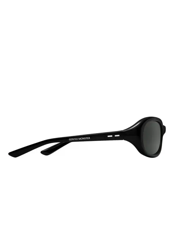 GENTLE MONSTER Groovy 01 Oval-frame Sunglasses - Black