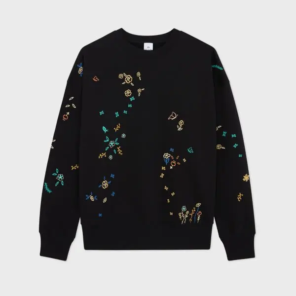 Paul Smith Floral Embroidery Sweatshirt
