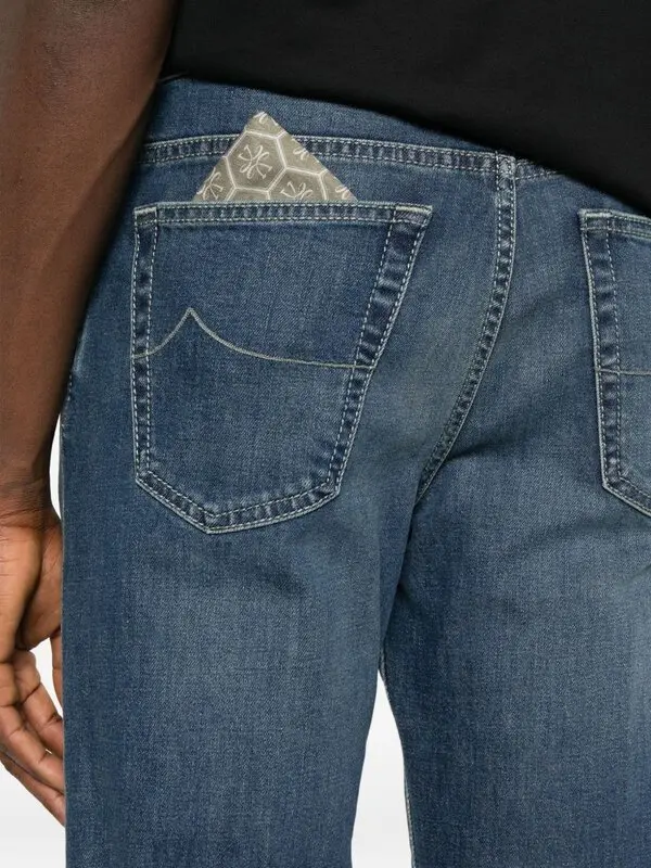 Jacob Cohen Slim Cropped Denim Jeans - Blue