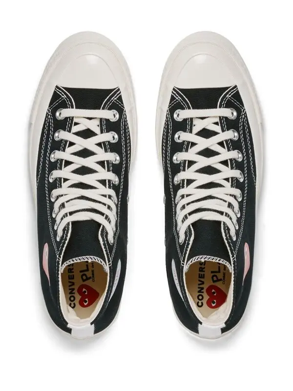 Play Comme Des Garcon Chuck Taylor All Star High Top Sneakers