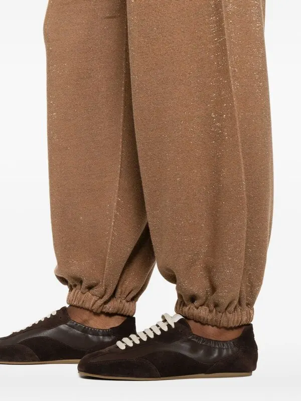 Fabiana Filippi Wool And Cotton Trousers - Brown