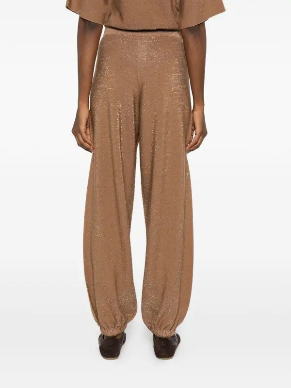 Fabiana Filippi Wool And Cotton Trousers - Brown