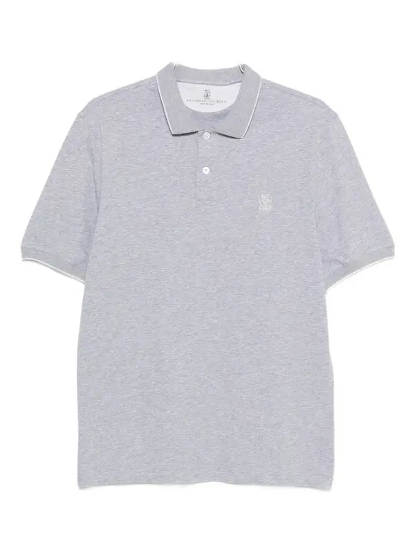 Brunello Cucinelli Logo Cotton Polo Shirt