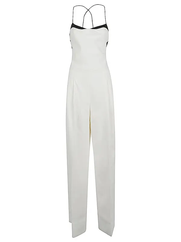 TOM FORD Silk Long Jumpsuit - White